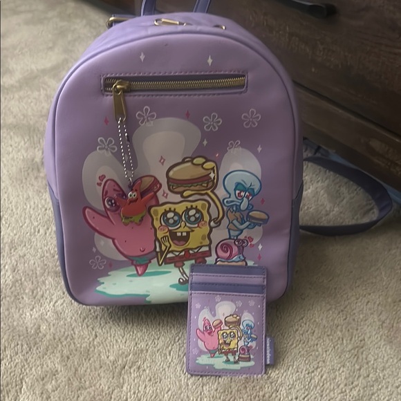 Loungefly | Bags | Loungefly Spongebob Mini Backpack With Wallet Set ...